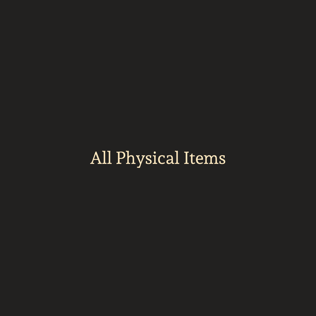 All Physical Items – Therapy With God